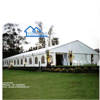 China Clear Span PVC Event Tent with 60m Width & 120km/h Wind Load - Aluminum 6061 Frame Structure for sale