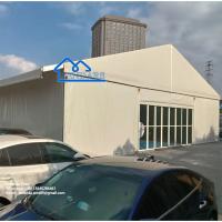 China Custom PVC Fabric Fire Retardant Party Tents 10x30 Size with 850gsm Roof Material and 100km/h Wind Resistance for sale