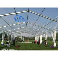 China Custom PVC Fabric Fire Retardant Party Tents 10x30 Size with 850gsm Roof Material and 100km/h Wind Resistance for sale