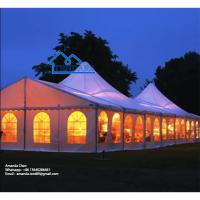 China Custom Waterproof Outdoor Party Tent 4m Height with 850gsm PVC Roof and 100km/hr Wind Resistance for sale