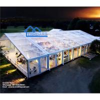 China UV Resistant Party Marquee Tent 100-120 km/h Windproof with 850g PVC Coated Fabric for Outdoor Events for sale