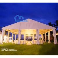 China White Party Marquee Tent 850gsm PVC Aluminum Alloy 6061 Frame for Weddings for sale