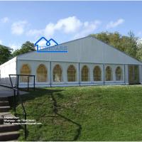 China Heavy Duty Aluminum Frame Square Garden Party Marquee Tent 3x3m UV Resistant White for sale