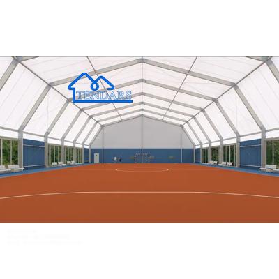 China Custom Big Mobile Polygon Arched PVC Indoor Badminton Sports Hall Tent 10m-60m for sale