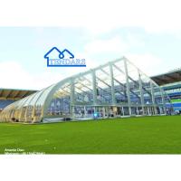 China Outdoor Clear Span Tennis Court Covers 12-50m Width Sports Hall Tent with 100km/h Wind Resistance and 75kg/m² Snow Load for sale