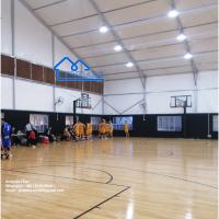China Rainproof Fire Retardant PVC Sports Court Tent - 3-60m Width, 250MPa Aluminum Frame, NFPA701 Certified for sale