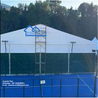 China Aluminum Frame Anti-UV Outdoor Sport Tent 80-100km/h Wind Resistance Customizable Court Gym Racing Shelter for sale