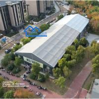 China Aluminum Frame Anti-UV Outdoor Sport Tent 80-100km/h Wind Resistance Customizable Court Gym Racing Shelter for sale