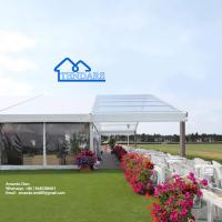 China Wholesale Outdoor Large White Wedding Reception Marquee Tent 6m to 50m Span for sale