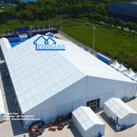 China Customized Clearspan Event Marquee Tent 3m to 50m Wide Aluminum Frame PVC Fabric for sale