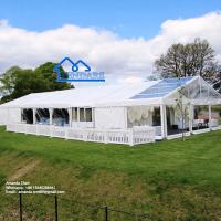 China Waterproof Commercial Marquee Tents 6-50m Width with 100km/h Wind Resistance and CE Certification for sale