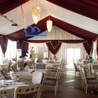 China Clear Span Aluminum Frame Tent 3-60m Span with 5-Year Warranty - Waterproof PVC Cover DIN4102 B1 Certified for sale