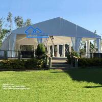 China OEM Outdoor Party Wedding Tents with Flame Retardant PVC Frame - 3m to 40m Width Options, 100km/h Wind Resistance for sale