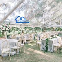 China OEM Outdoor Party Wedding Tents with Flame Retardant PVC Frame - 3m to 40m Width Options, 100km/h Wind Resistance for sale