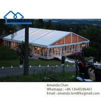 China Wind-Resistant Aluminum Clear Span Party Tent 3-50m Width Double-Layer Roof Canopy for sale