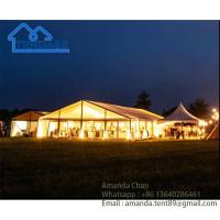 China White Elegant Party Marquee Tent Aluminum Double-Layer Roof Canopy 3000mm Waterproof for sale