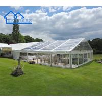 China Aluminum Alloy Party Marquee Tent 850gsm PVC Fabric Transparent Roof Wedding Canopy for sale