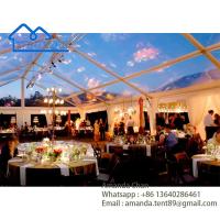 China Fire-Retardant Party Marquee Tent with Reinforced Alloy Frame 120km/h Wind-Resistant PVC for sale