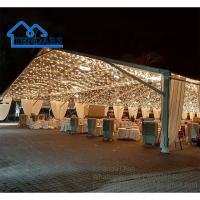 China Clear Top Wedding Marquee Tents 3-40m Span Width Customizable Length for Outdoor Events for sale