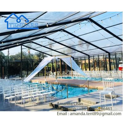 China Clear-Span Aluminum Party Marquee Tent 6061 Hard-Pressed Frame Double-Layer Roof Canopy for sale