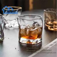 China Custom Lead-Free Crystal Whiskey Glasses - 250-400g Weight, 0-100℃ Temperature Range, Hand Made Food Grade Glassware for sale