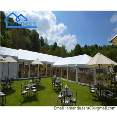 China 15x35m Outdoor Wedding Party Marquee Tent Aluminum Alloy Frame Fire Retardant PVC for sale