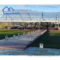 China Wind-Resistant Aluminum Clear Span Party Tent 3-50m Width Double-Layer Roof Canopy for sale