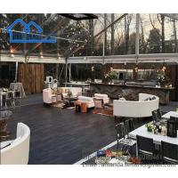 China Wind-Resistant Aluminum Clear Span Party Tent 3-50m Width Double-Layer Roof Canopy for sale