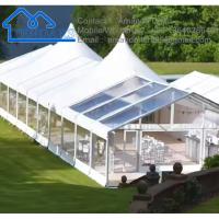 China Custom Event Marquee Tent 15m Aluminum Frame PVC Roof for Wedding Party Warehouse for sale