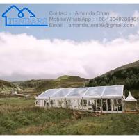 China Customizable Aluminum Frame Wedding Marquee Tent 850gsm PVC Fire Resistant 75kg Snow Load for sale