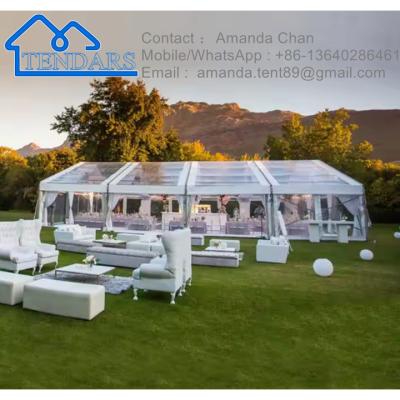 China Comfortable Nice Aluminum Frame Wedding Shape Tent/A Frame Transparent Marquee Tent Event Marquee Tent for sale
