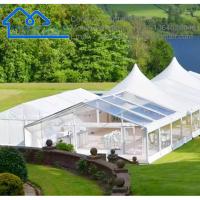 China Custom Aluminum Camping Marquee Tent Waterproof for Outdoor Wedding Events 3m to 60m Span for sale