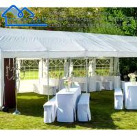 China Customizable Aluminum Frame Wedding Marquee Tent 850gsm PVC Fire Resistant 75kg Snow Load for sale