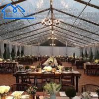 China Custom Size Transparent PVC Aluminium Alloy Marquee Tent 6m to 50m Width for Wedding Party for sale