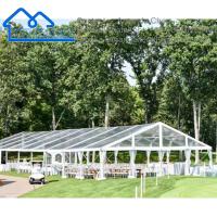 China Custom Size Transparent PVC Aluminium Alloy Marquee Tent 6m to 50m Width for Wedding Party for sale