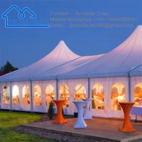 China Custom Event Marquee Tent 15m Aluminum Frame PVC Roof for Wedding Party Warehouse for sale