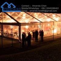 China UV Resistant Clear Roof Party Wedding Tent Transparent Event Marquee 3m to 15m Width for sale