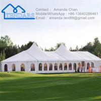 China White Marquee Wedding Party Tent 6061 Aluminum Frame 100kmh Wind Load Custom Sizes for sale