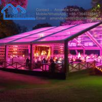 China UV Resistant Clear Roof Party Wedding Tent Transparent Event Marquee 3m to 15m Width for sale