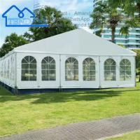 China Large Waterproof Wedding Party Marquee Tent 10m Wide Clear Span Event Shelter for sale