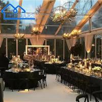 China Waterproof Fire Retardant Aluminum Transparent Marquee Tent 3-60m Width Custom for sale