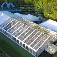 China Aluminum Alloy Clear PVC Cover Decorative Lining Marquee Party Tent 3m-50m Wide for sale
