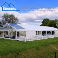 China Waterproof Fire Retardant Aluminum Transparent Marquee Tent 3-60m Width Custom for sale