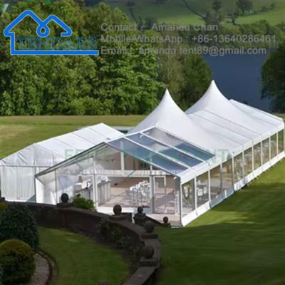 China Large Aluminum Clear Event Marquee Tent 10m Width 3m Eave Height for Parties Weddings for sale