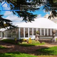 China Custom Transparent Wedding Party Tent Event Marquee 6m to 50m Width Aluminum Frame for sale