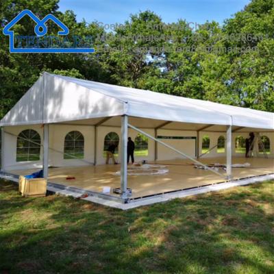 China Customized Aluminum Frame Fire Retardant Storage Warehouse Tent 6m to 60m Span for sale