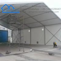 China Outdoor Custom Storage Tent Winter Aluminum Frame Waterproof Warehouse Tents 6m to 50m for sale