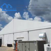 China Outdoor UV Resistance Industrial Aluminum Storage Tent 10m to 50m Width T6061 Frame for sale
