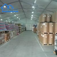 China Heavy Duty Waterproof Warehouse Storage Tent Aluminum Frame 3m to 50m Span for sale
