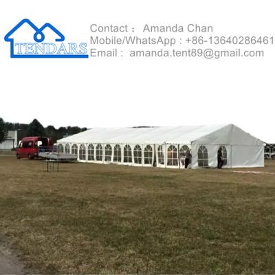 China White Custom Industrial Tent Outdoor Warehouse Marquee Storage 10x30m Aluminum Frame for sale